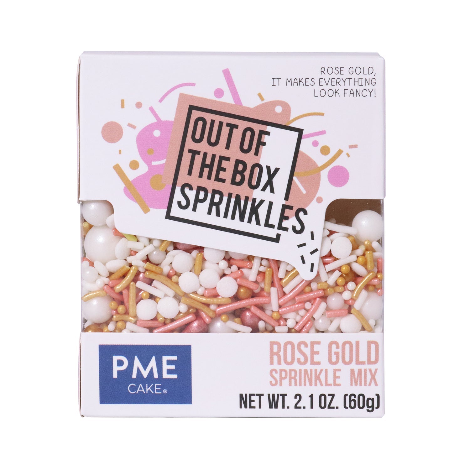 PME Out of the Box Sprinkles - Rose Gold Sprinkles (2.1oz) – Greens ...